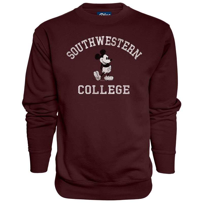 Blue 84 Mickey Mouse Southwestern College Crew | Southwestern College ...