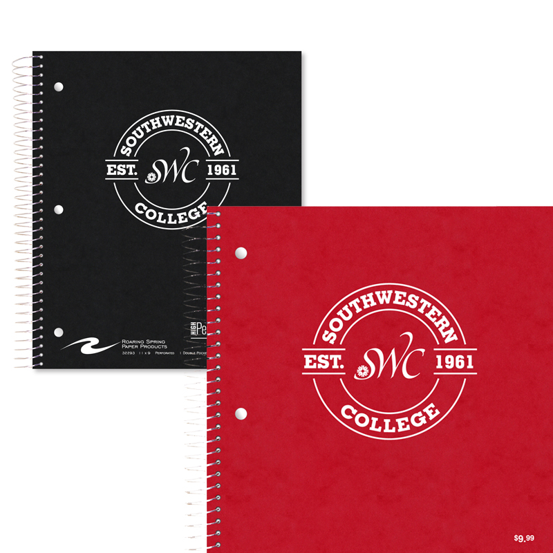 SWC 5 Subject Pocket Est 1961 11" x 9" | Southwestern College Campus Store